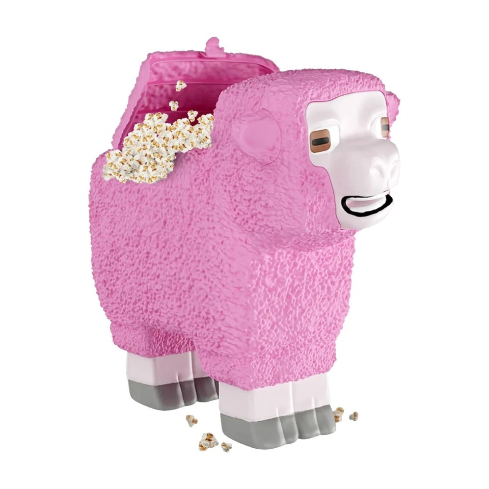 2025 New Cinemark Minecraft Movie Pink Sheep ! Pink Popcorn Bucket ...