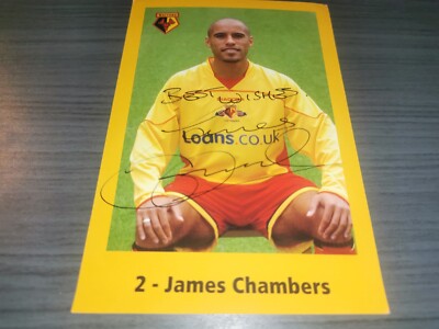 James Chambers hand signed Watford autograph card | eBay