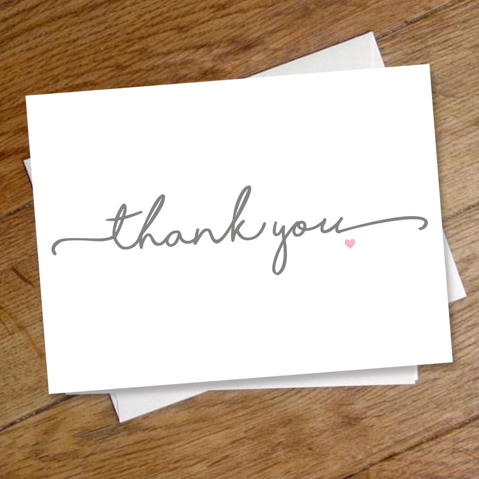 Thanks From The Heart Thank You Note Card Pack / 36 Thanks Greeting ...