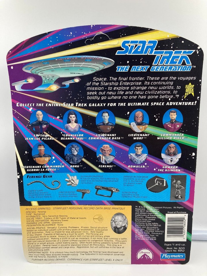 1992 Playmates New Ferengi Unpunched Star Trek | eBay