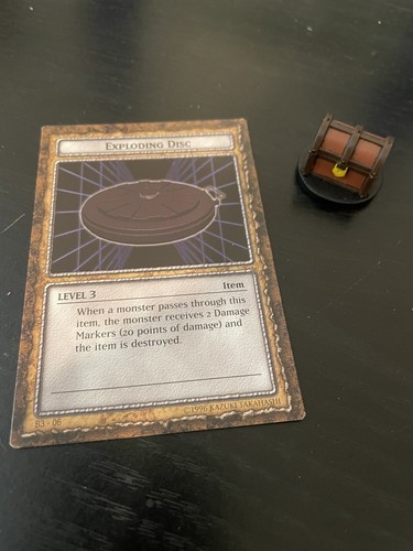 Yugioh! Dungeon Dice Monsters DDM Exploding Disc English Figure & Card ...