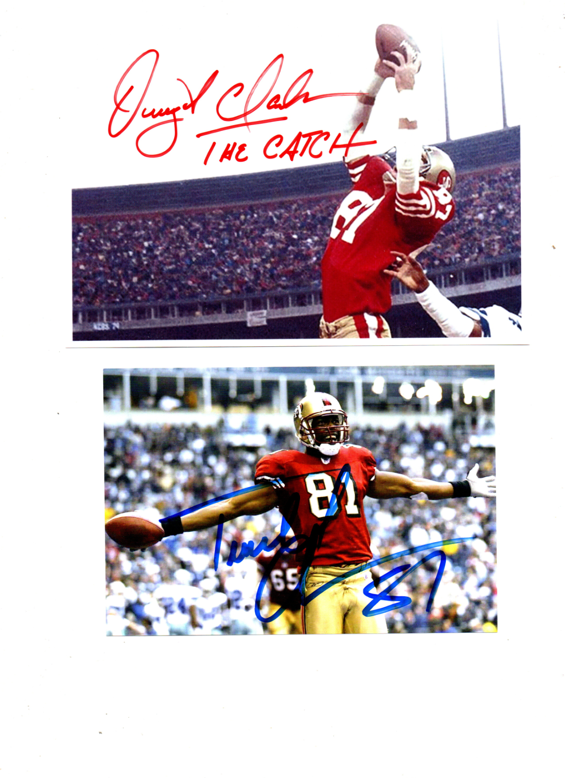 NFL 49ers original hand signed autograph collection | eBay