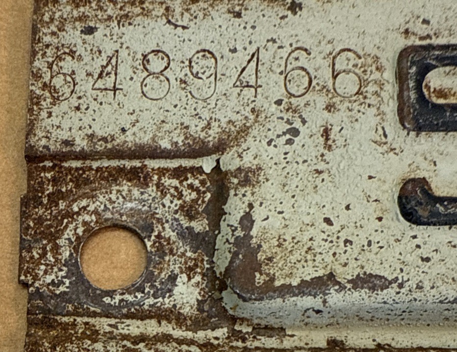 RARE 1955 CALIFORNIA LICENSE PLATE TAB-TAG #6489466 (For 1950 Plates ...