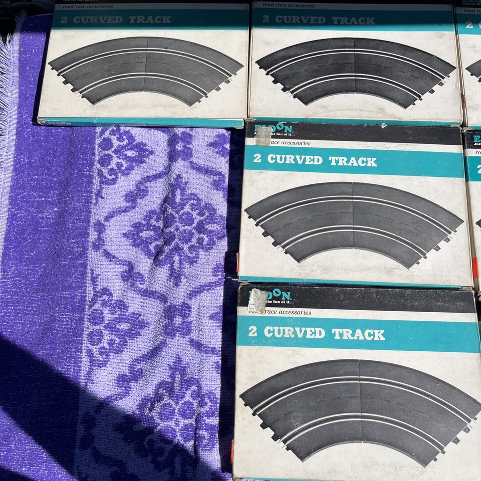 Eldon Slot Car Track Straight & Curve 1:32 scale 0905-30 20 pieces With ...