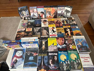 Huge Lot 40 VHS Movies - 7 Box Sets - Action Adventure Comedy Family ...
