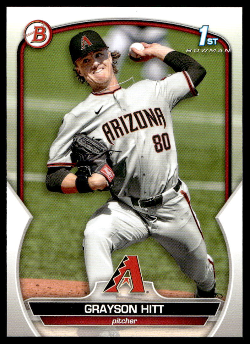 Grayson Hitt 2023 Bowman Draft BD-57 Arizona Diamondbacks Baseball Card ...