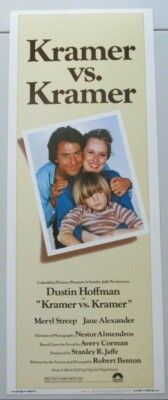 KRAMER VS KRAMER ORIGINAL ROLLED 14X36 INSERT MOVIE POSTER 1979 HOFFMAN ...