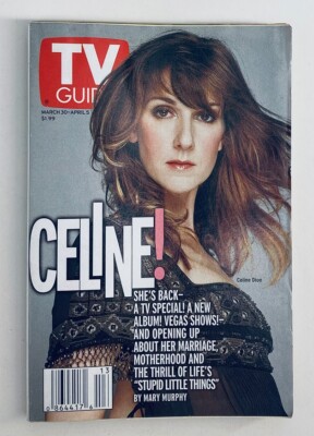 TV Guide Magazine March 30 2002 Celine Dion She's Back NY Metro Ed. | eBay