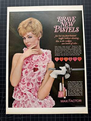 Vintage 1964 Max Factor Cosmetics Print Ad | eBay