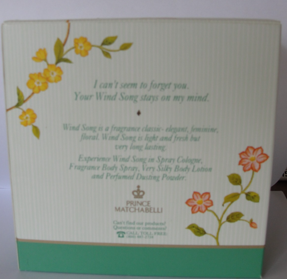 WIND SONG Dusting Powder 4oz by Prince Matchabelli with Powder Puff ...