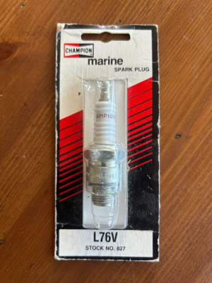 NOS Champion Marine Engine Spark Plug L76V Stock No. 827 | eBay