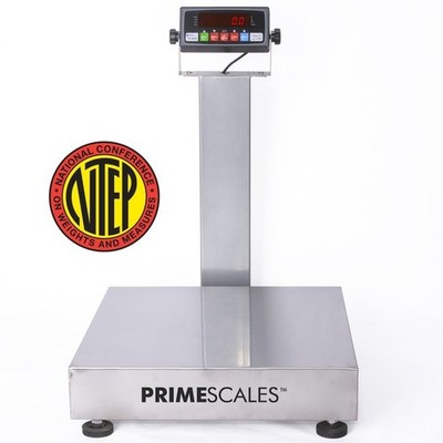 New Prime Systems 500 lb x 0.1 NTEP Bench Scale 18x18 SS w/ Indicator ...