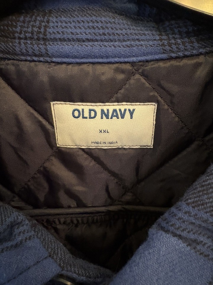 NWOT 2XL OLD NAVY quilt buffalo plaid Shacket Lumberjack NEW w/o tags ...