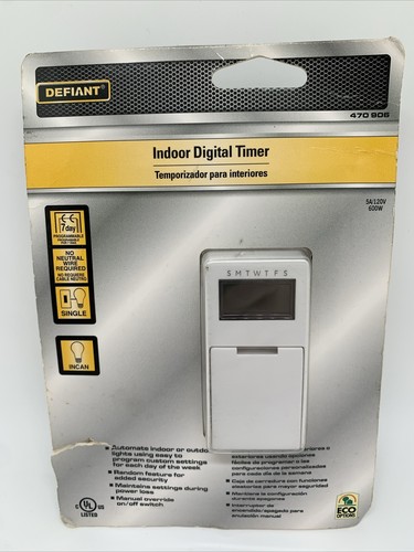 NEW Defiant 7 Day Adjusting Indoor Digital Timer 470906 | eBay