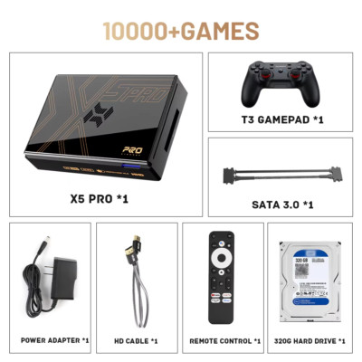 Super Console X5 Pro RK3588 8GB RAM 4TB HDD 16000+ Games Retro Game ...
