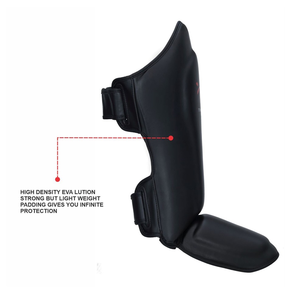 Muay Thai Shin Guards, MMA Kickboxing Shin Instep Pad Protective Foot ...