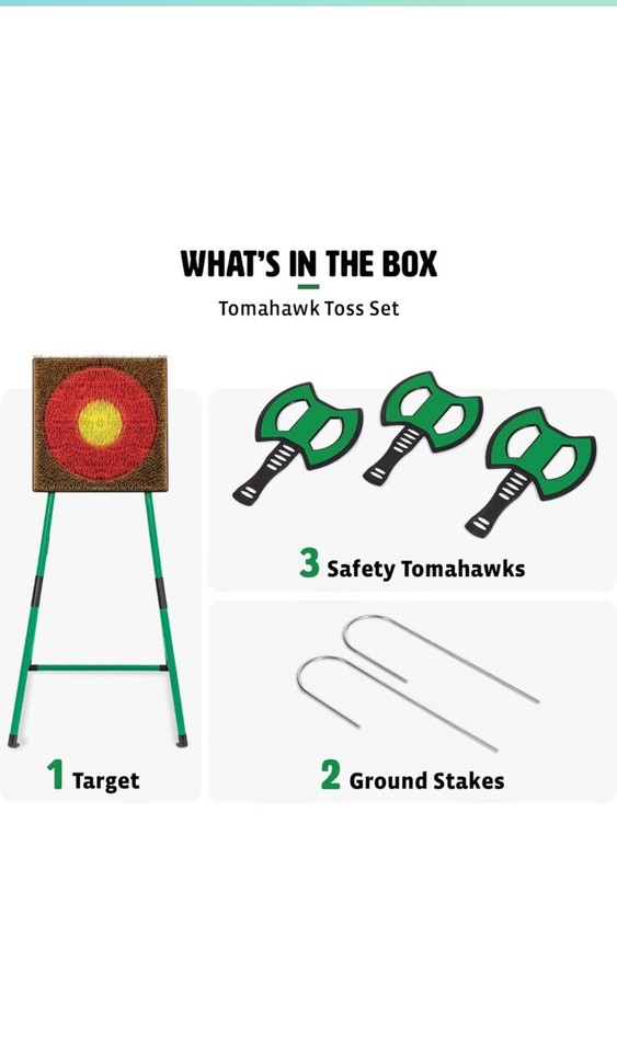 EastPoint Axe Throw Target Game Set for Indoors and Outdoors ...