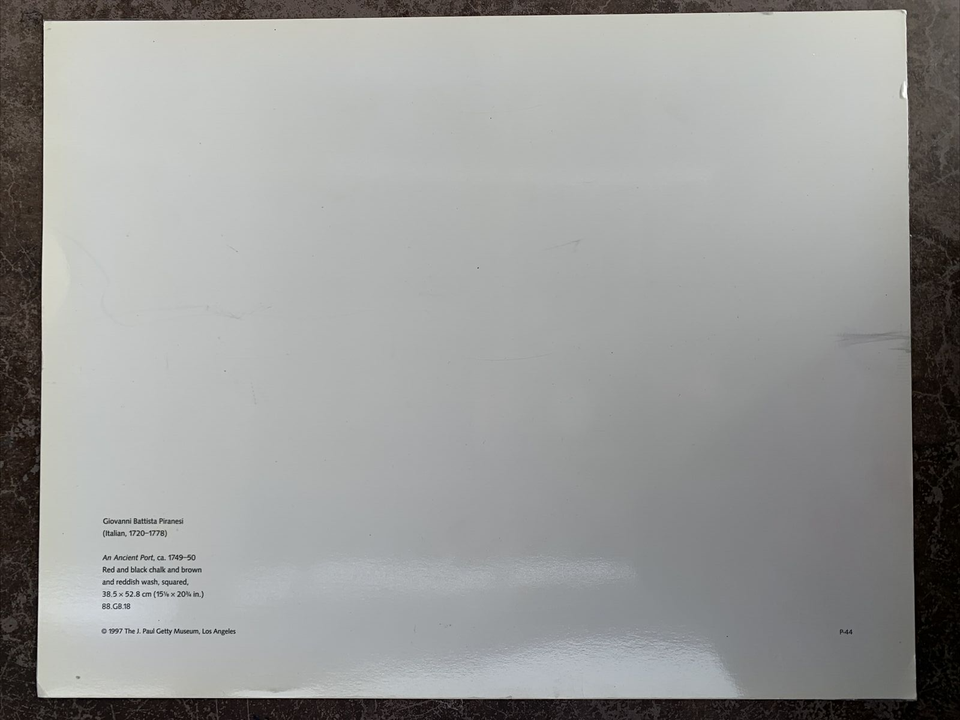 c1749-50 An Ancient Port by Giovanni Battista Piranesi Poster Art Print ...