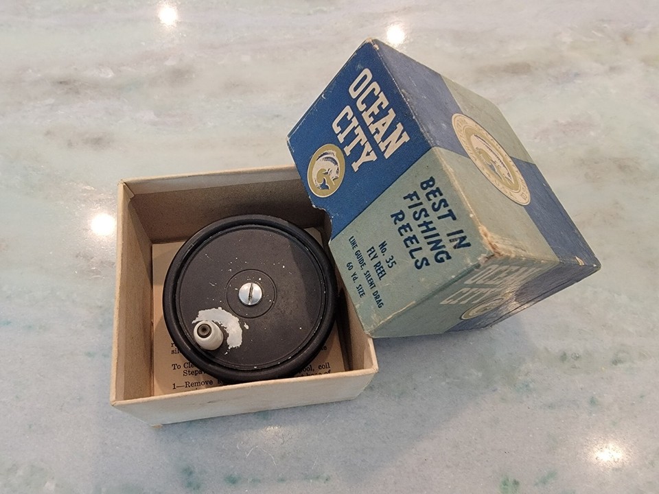 Ocean City Reel Number 35 Fly Reel With Box And Paperwork. | eBay