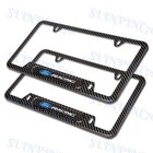 For 2PCS Ford Racing License Plate Frame Stainless Steel Metal Carbon ...