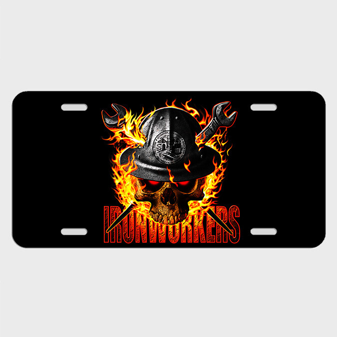 Iron Workers Union Vehicle License Plate Tag METAL car LU001 | eBay