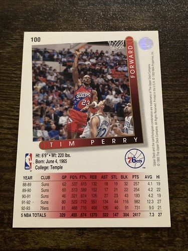 1993-94 Upper Deck - #100 Tim Perry for sale online | eBay
