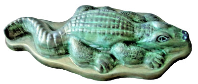 Alligator mold concrete plaster casting gator mould 19" x 8" x up 2.75 ...