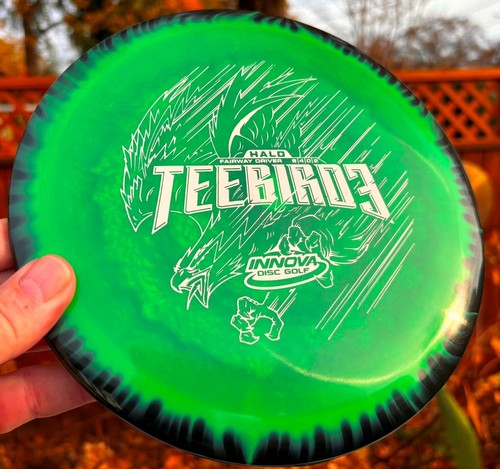Halo Teebird3 (Bright Green) Swirly Disc Golf Innova Black 177G New #3470 | eBay