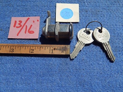 1960s Pinball or Arcade Game Lock & Key ~ 13/16 inch Duo Lock & 2 keys ...
