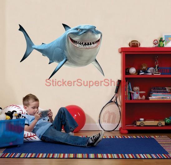 BRUCE FINDING NEMO Disney Decal Removable WALL STICKER Home Decor Art ...