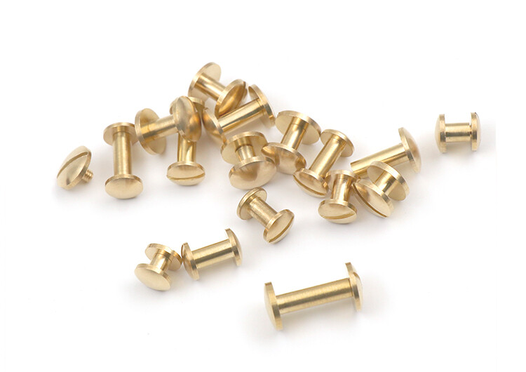 Belt Screws Leather Craft Chicago Nail Brass Solid Rivets Stud Head ...