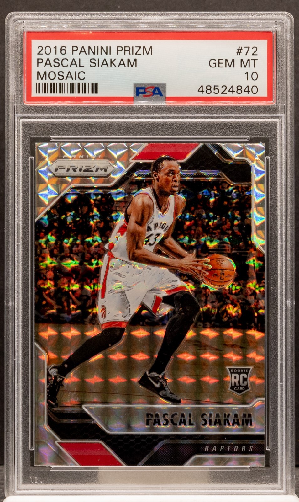 48524840 Pascal Siakam 2016-17 Panini Prizm 72 Mosaic Prizm RC Rookie ...