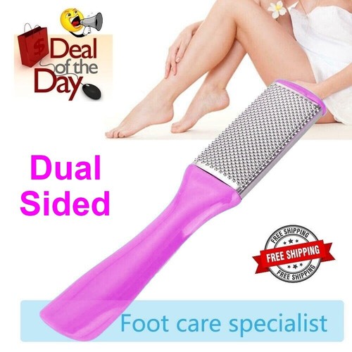 Foot Rasp File Callus Remover Hard Dead Rough Skin Scrubber Dual Sided ...