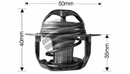 Dayco Thermostat for Renault Megane 6/2002 - 6/2006 1.6L 4 cyl 16V DOHC ...