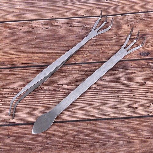 2 in 1 Stainless Steel Bonsai Gardening Tools Root Rake Spatula ...