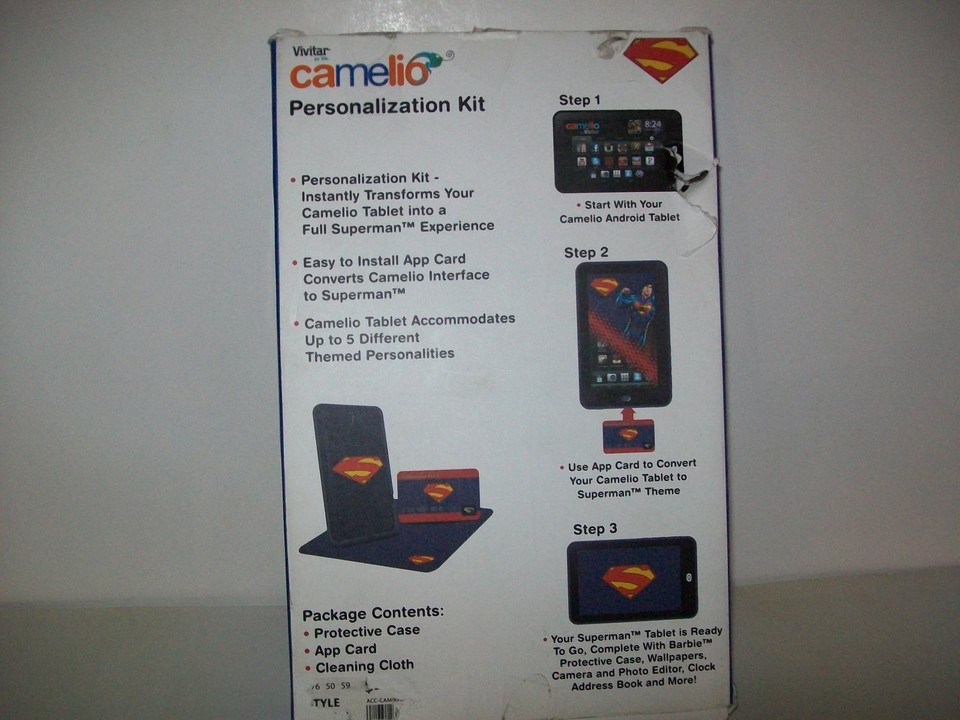 Vivitar Camelio Superman Themed Personalization Kit With Case & App ...