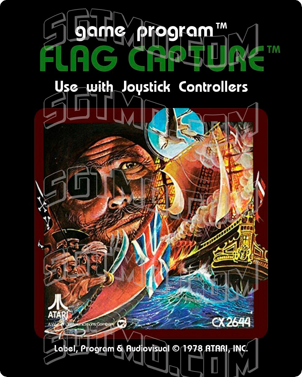 Atari 2600 Replacement Label - Flag Capture | eBay