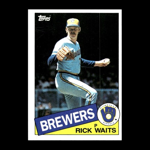 Rick Waits 1985 Topps Milwaukee Brewers #59 R321G 52 | eBay