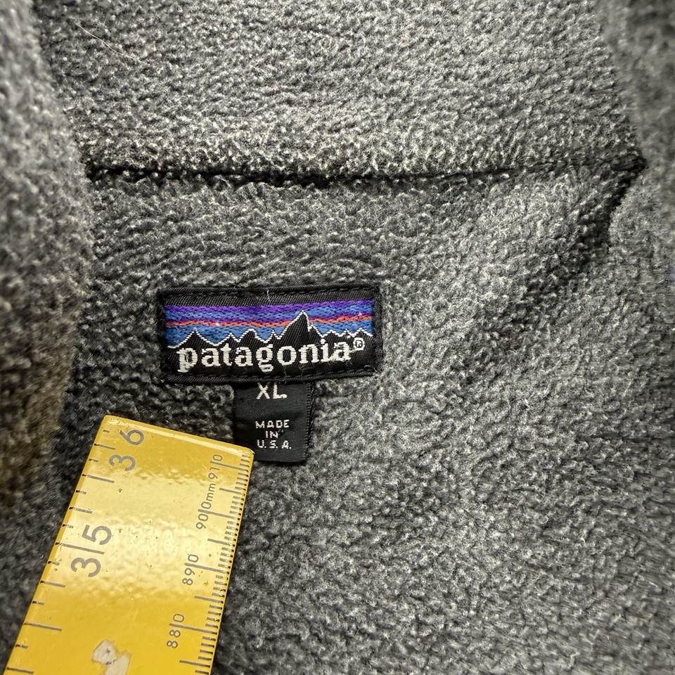 VTG Patagonia Shelled Synchilla Puffer Jacket XL Red USA *Damage ...