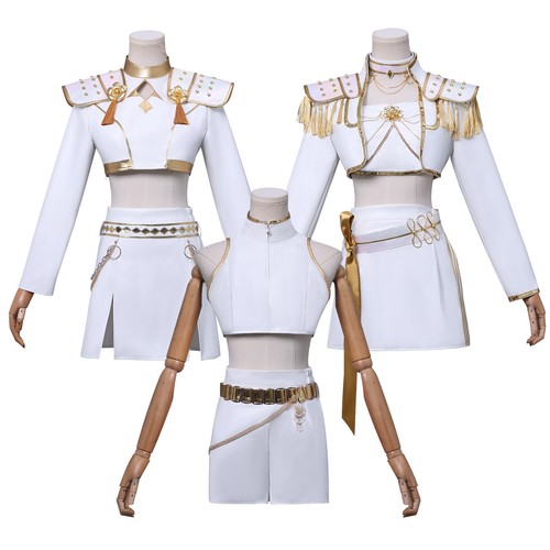 Mira Rumi Zoey Stage Cosplay Idol White Costume Wig Full Set | eBay