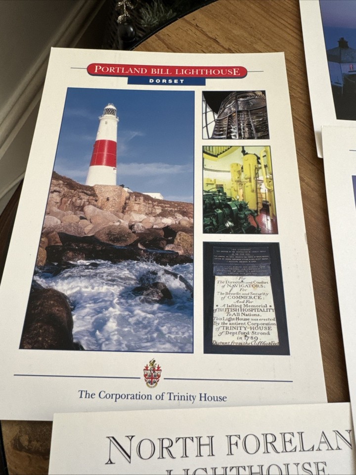 Trinity House Lighthouse Postcards Lot – Portland Bill, Lizard, Start ...