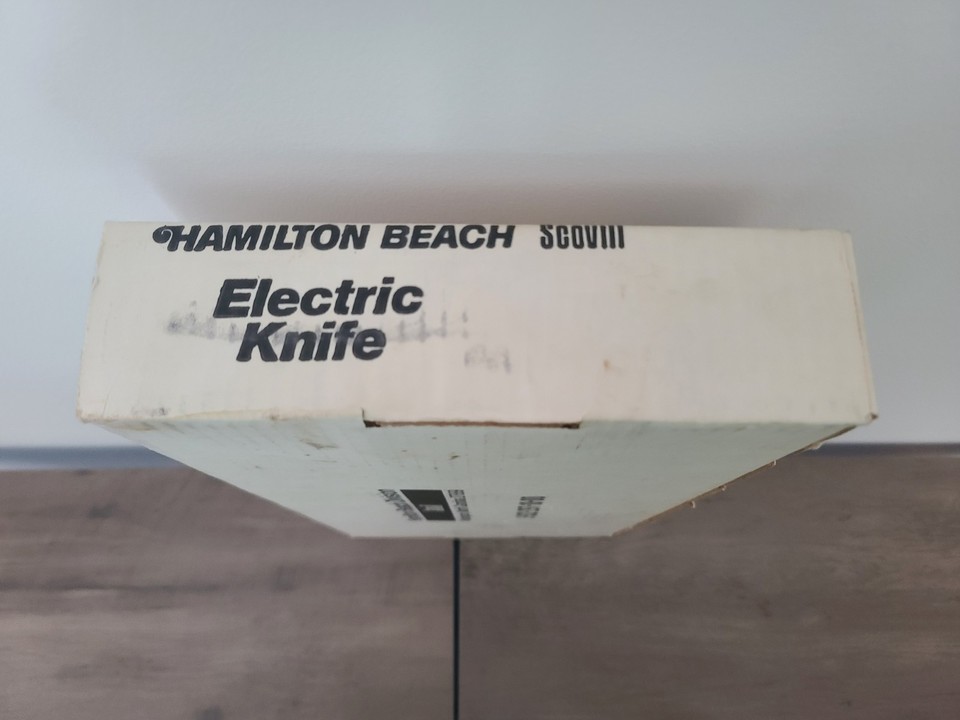 Vtg NOS Hamilton Beach Scovill Electric Knife Switchblade Avocado W ...