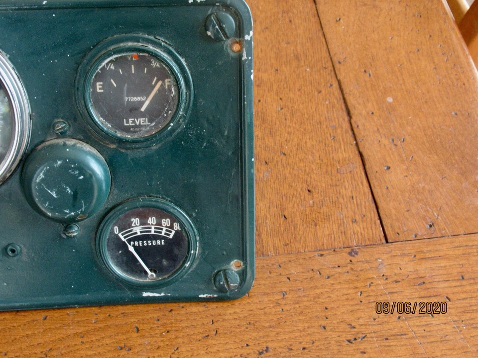 Willys M38 M38a1 Jeep US Military DASH SPEDOMETER GAUGES BLACK OUT ...