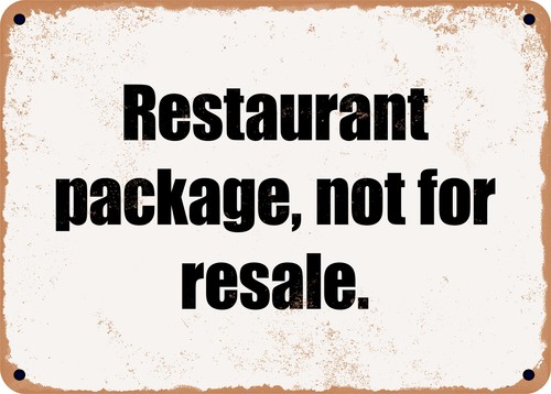 METAL SIGN - Restaurant package, not for resale. | eBay