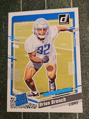 Brian Branch Rookie Card 💥 Donruss 2023 RC RR 💥💥 Detroit Lions | eBay