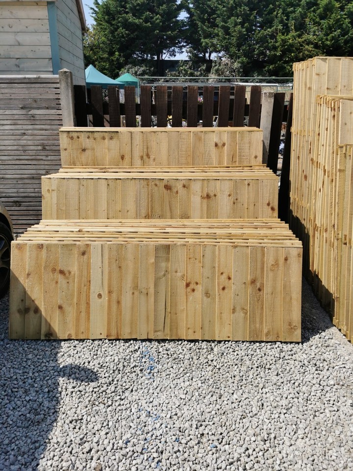6ft Wide Vertilap fence panel tantalised Timber Garden fence heights ...