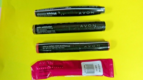 AVON RED TEMPTATION, BRILLIANT RUBY, DARLING PINK & WINE SHINE LIP ...