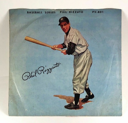 1950's PHIL RIZZUTO BASEBALL PV-801 HOW TO BUNT WITH RECORD AND DUST ...