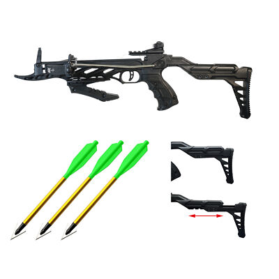 SAS Rogue 80 Pound Self-Cocking Pistol Crossbow with Adjustable Stock ...