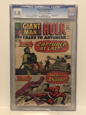 Tales to Astonish #61 CGC 5.0 1st Major Glenn Talbot Ditko Hulk | eBay